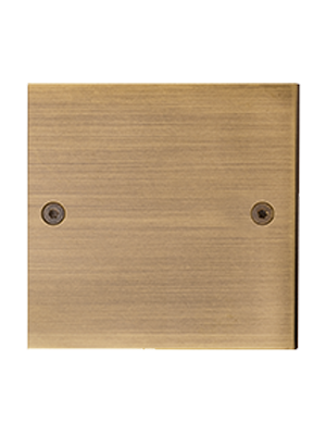 Interrupteurs boutons carrés en laiton design sobre | Meljac