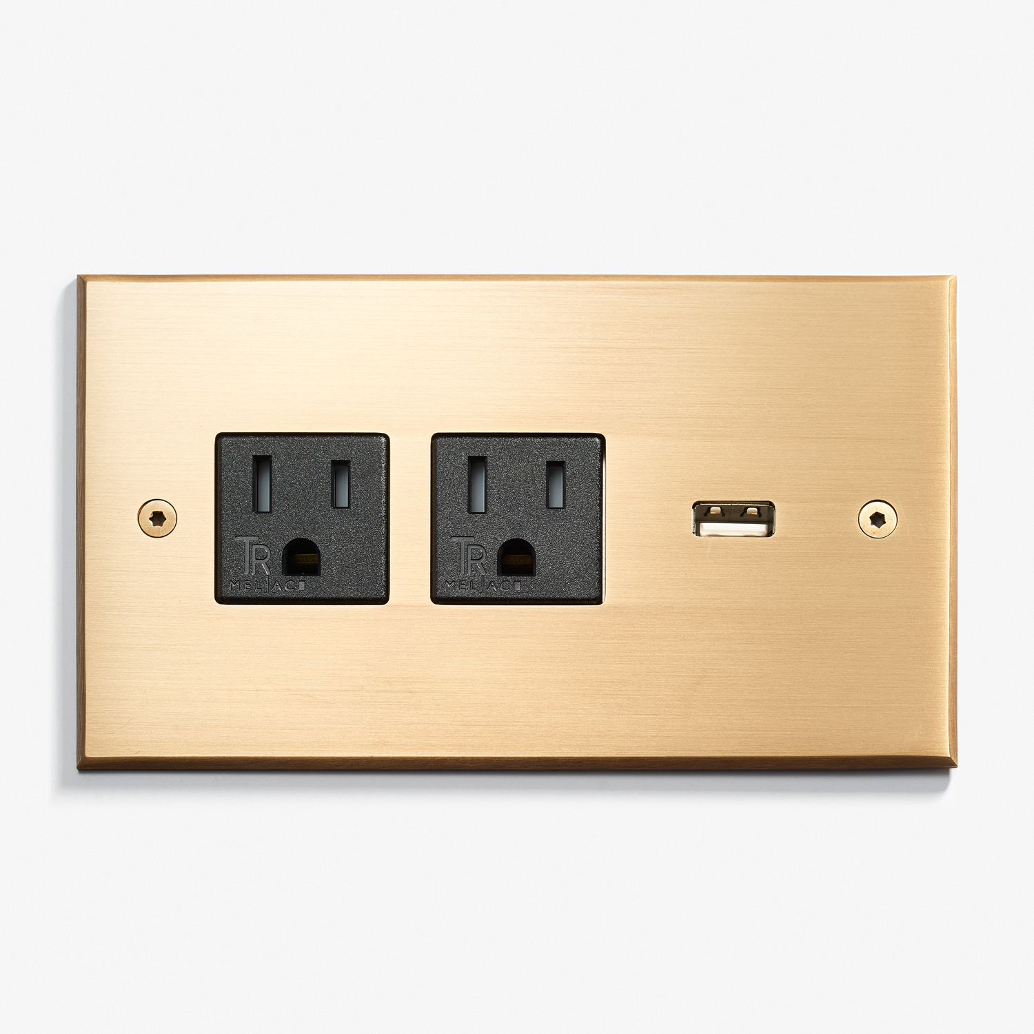Elegant combination sockets plates from MELJAC - Meljac